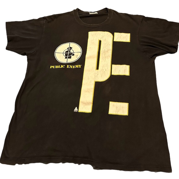 Hanes | Shirts | Vtg 9s Public Enemy Black T Shirt Sz Xl Dble Sided ...